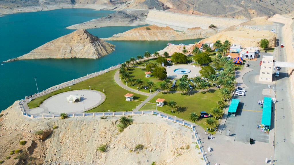 The "Wadi Dayqah Dam Carnival" tourism event in the Quriyat province of ...